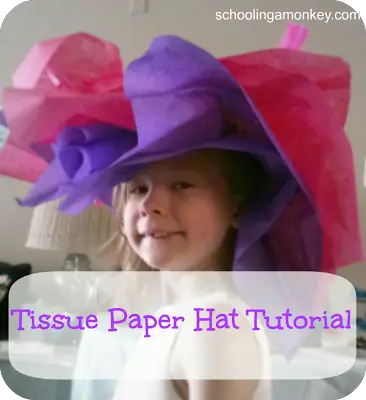 tissue paper hat tutorial – Mom Prepares